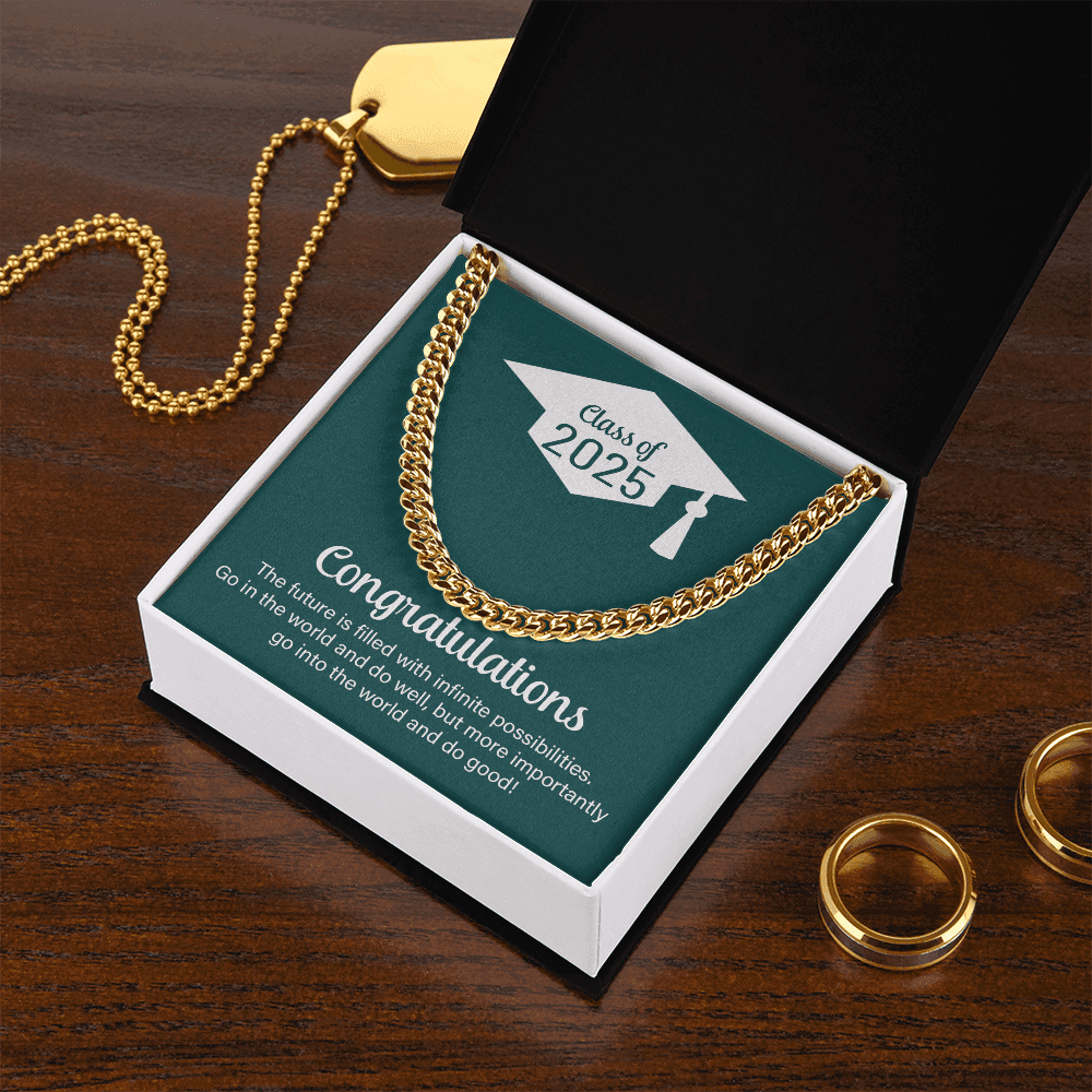 Cuban Link Chain – Class of 2025 Graduation Gift for Him – It Began ...