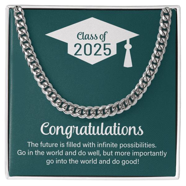 Cuban Link Chain – Class of 2025 Graduation Gift for Him – It Began ...